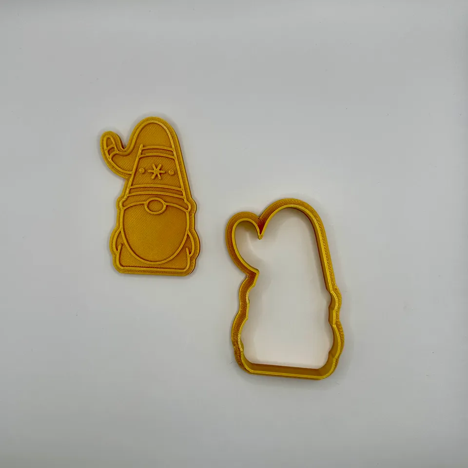 Christmas gnome cookie cutter / stamp by Indibles | Download free STL ...