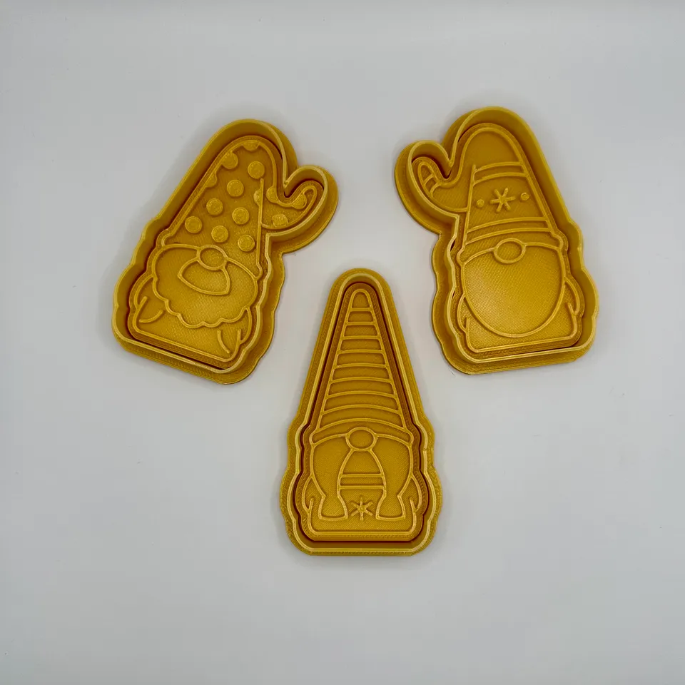 Christmas gnome cookie cutter / stamp by Indibles | Download free STL ...