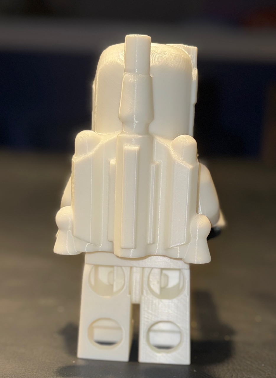 Mega-Sized Lego-like Exclusive Boba Fett - White Mini-Figure (5:1 Scale ...