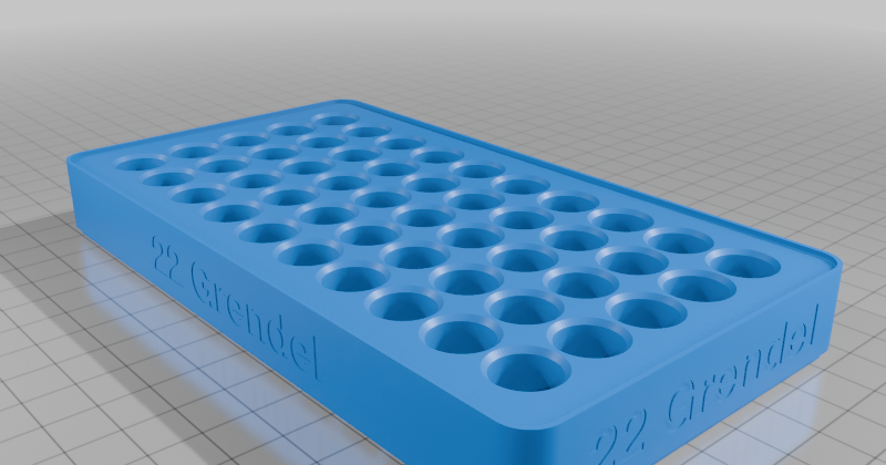 22 Grendel Stacking Loading Block by brass_ring | Download free STL ...