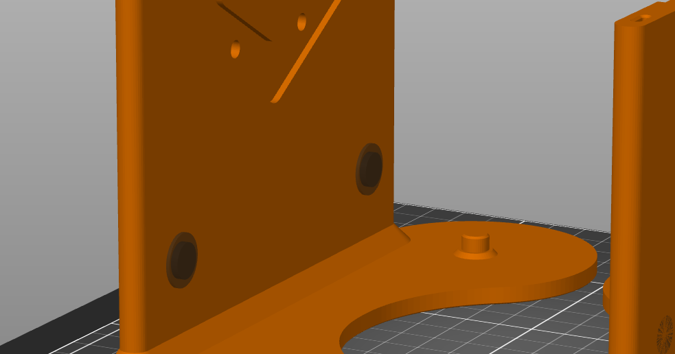 Self-Centering Filament Spool Holder Body with Rubber Feet Holes XXL ...