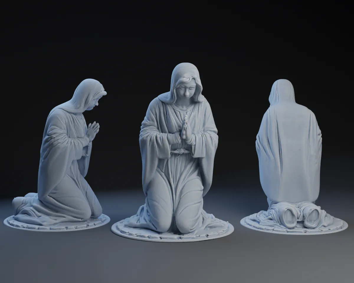 Nativity Mary by Peter Farell | Download free STL model | Printables.com