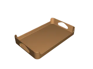Simple Serving Tray by Gary Martin | Download free STL model ...