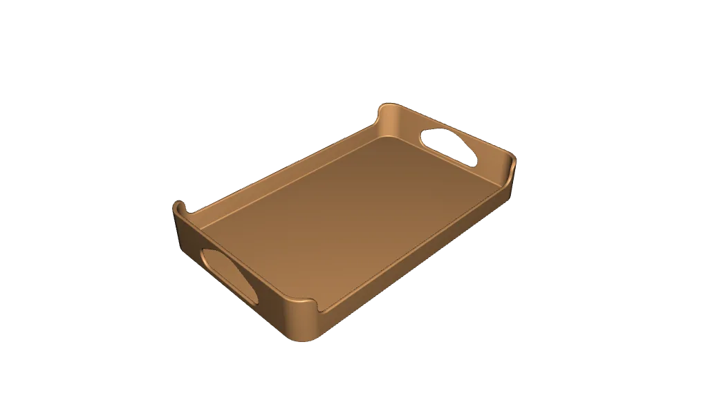 Simple Serving Tray by Gary Martin | Download free STL model ...