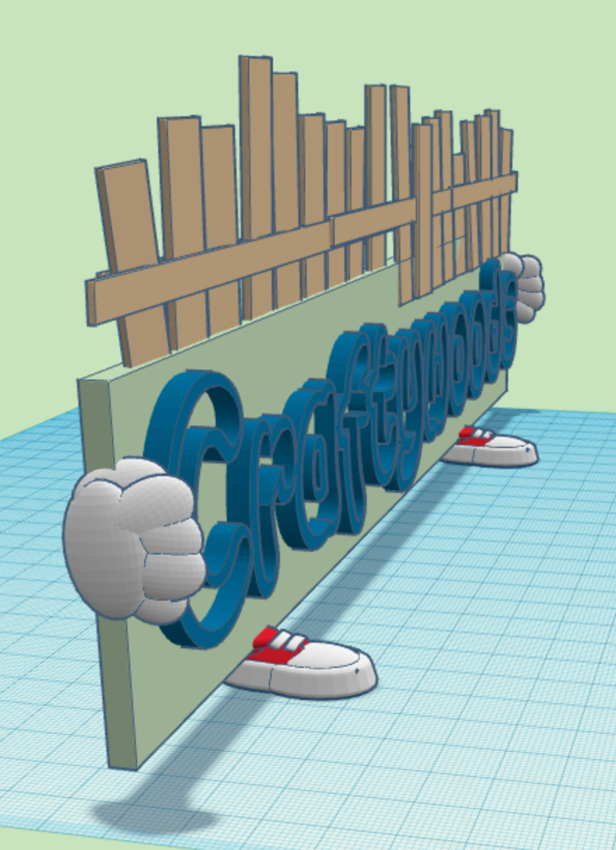 Freestanding Desktop sign "Craftywoods" by Craftywoods | Download free ...