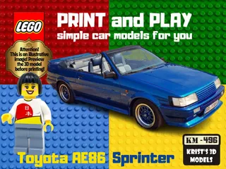 LEGO Toyota AE86 Sprinter by Mgr. Pavel Krist | Download free STL model ...