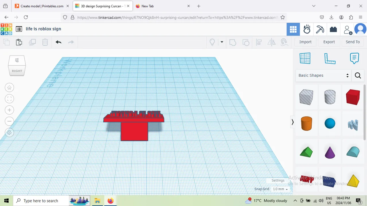 roblox sign (life is roblox) by creater + | Download free STL model ...