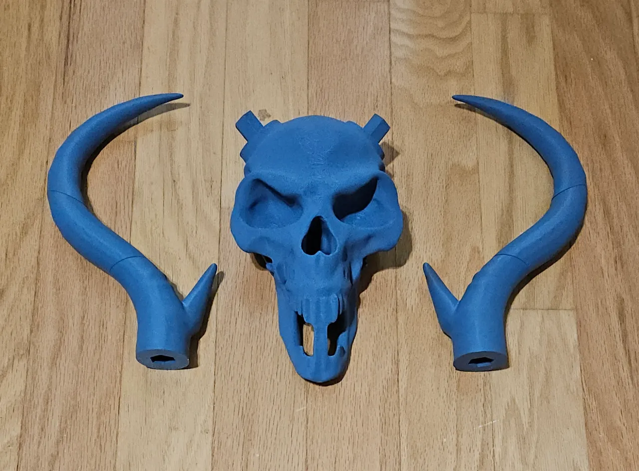 Golden Horned Skull by Neil Cristobal | Download free STL model ...