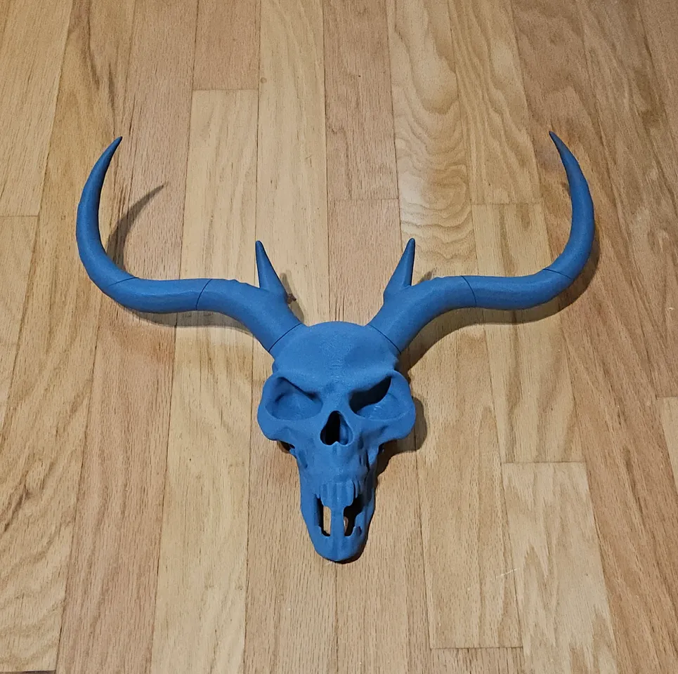 Golden Horned Skull by Neil Cristobal | Download free STL model ...
