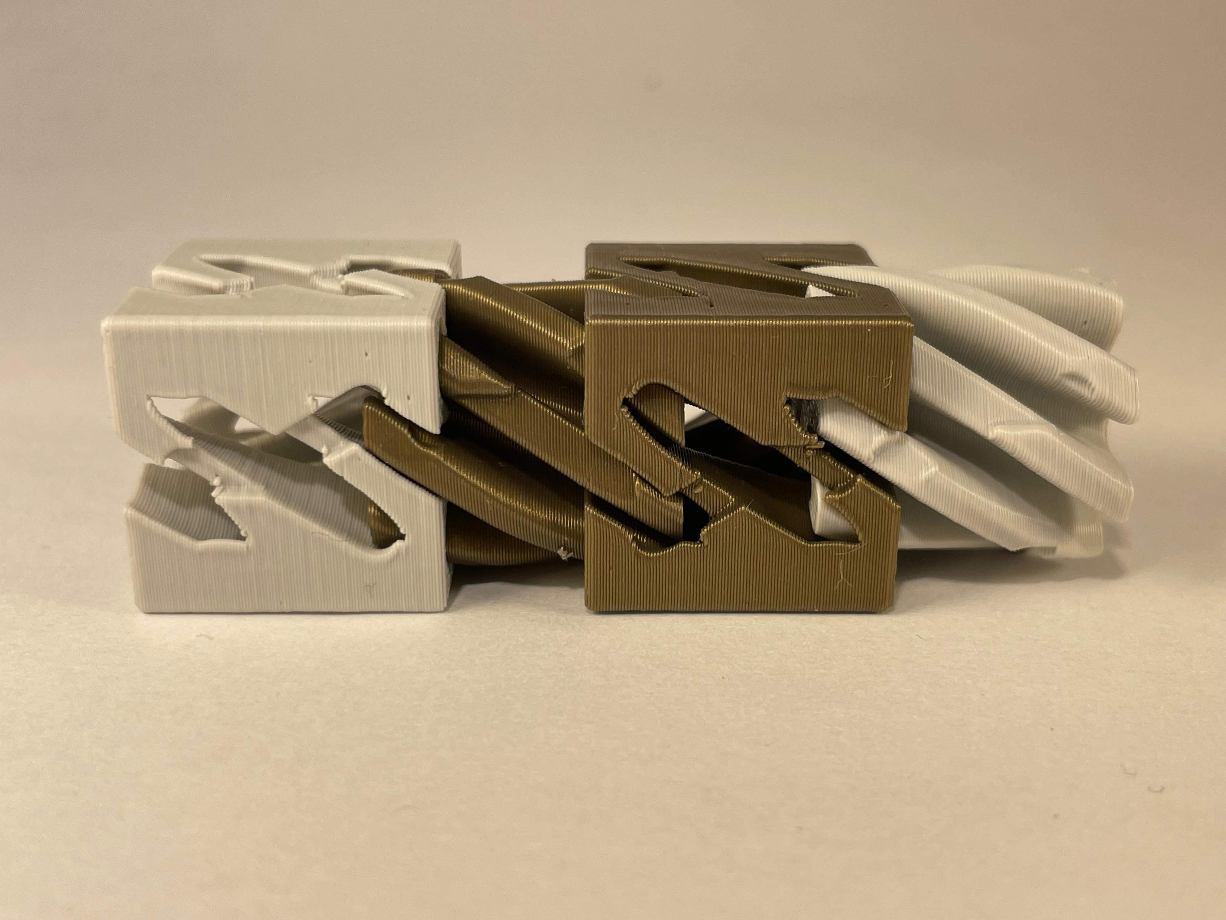 impossible pass through calibration cube | fidget helix by PeliX3D ...