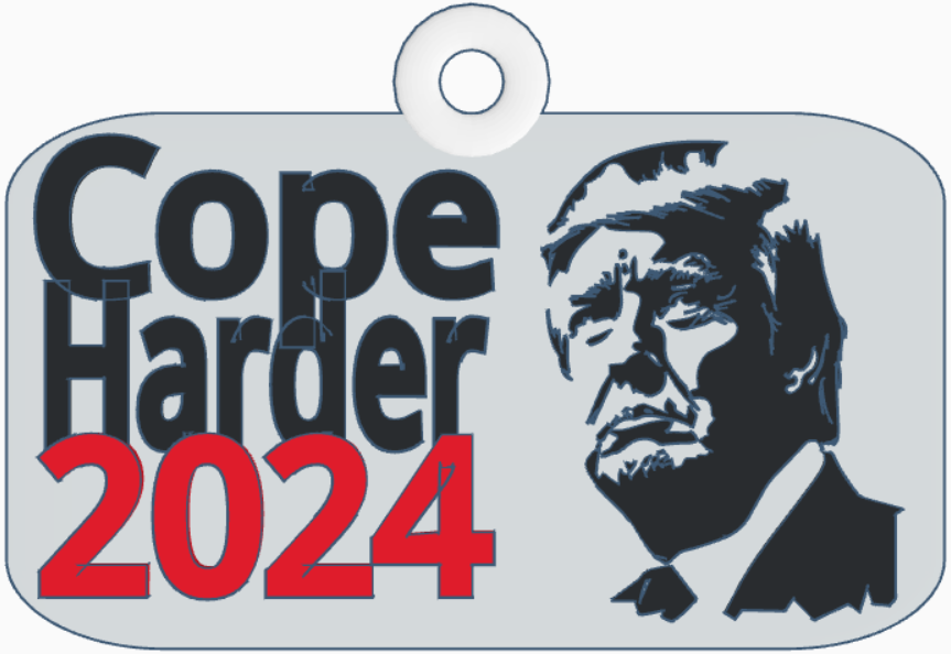 Cope Harder 2024 keychain par Roath Lim | Téléchargez gratuitement un ...