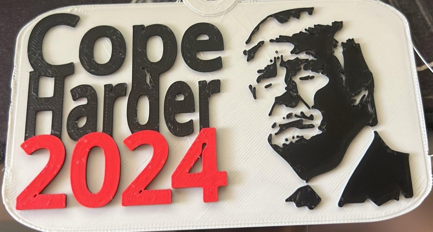 Cope Harder 2024 keychain by Bigtard123 | Download free STL model ...