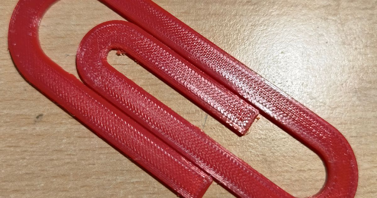 Huge paper clip by Artem | Download free STL model | Printables.com