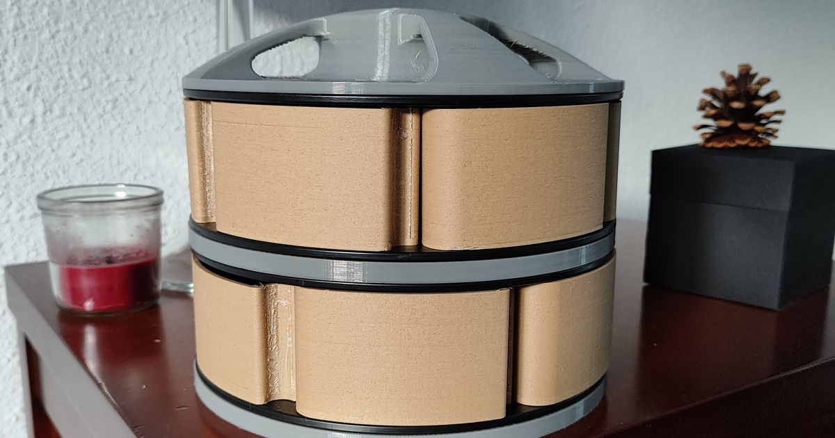 Stackable and Rotating Spool Drawer by MazzPrint | Download free STL ...