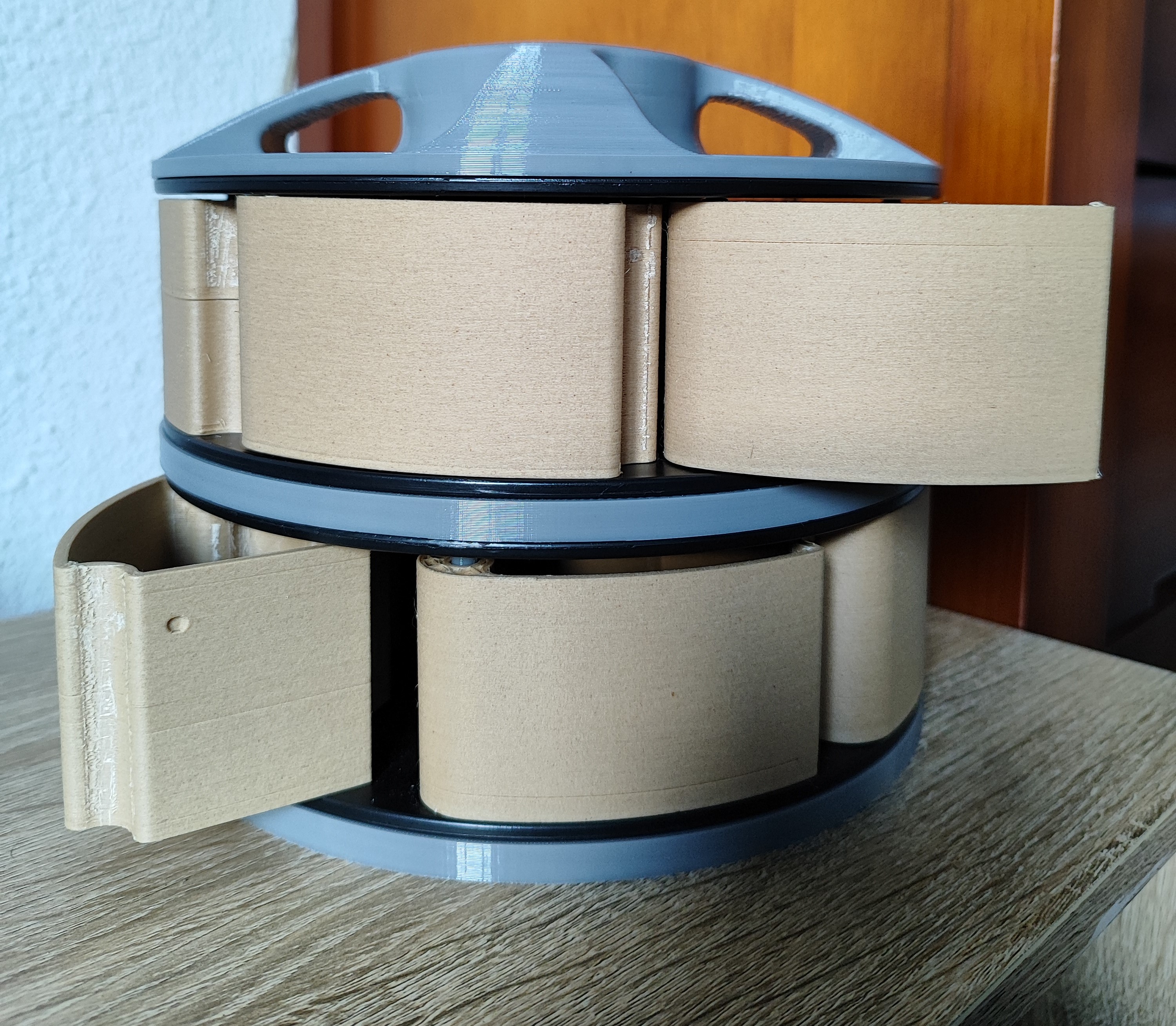 Stackable and Rotating Spool Drawer by MazzPrint | Download free STL ...