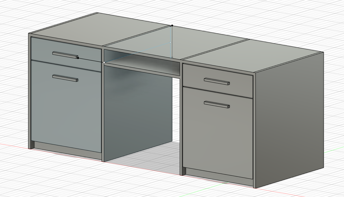 modern desk by Capy Bara | Download free STL model | Printables.com