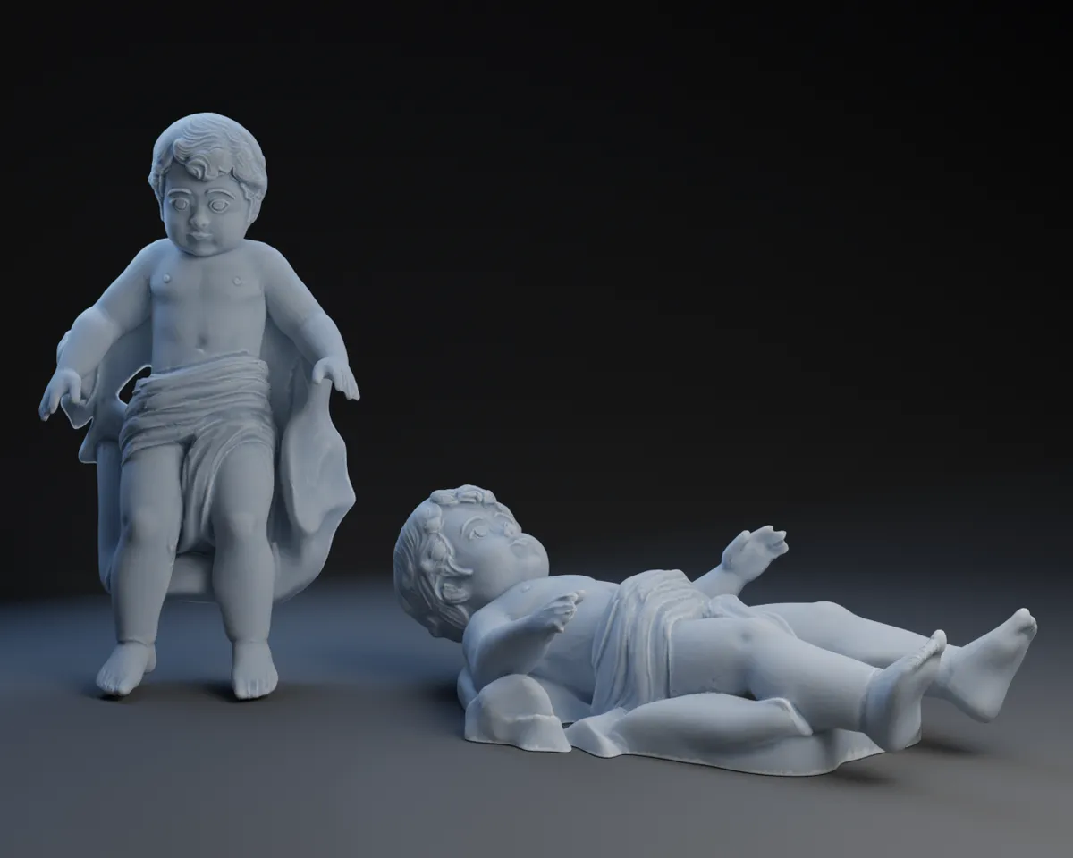 Nativity Swaddled Baby Jesus and Manger Set by Peter Farell | Download ...