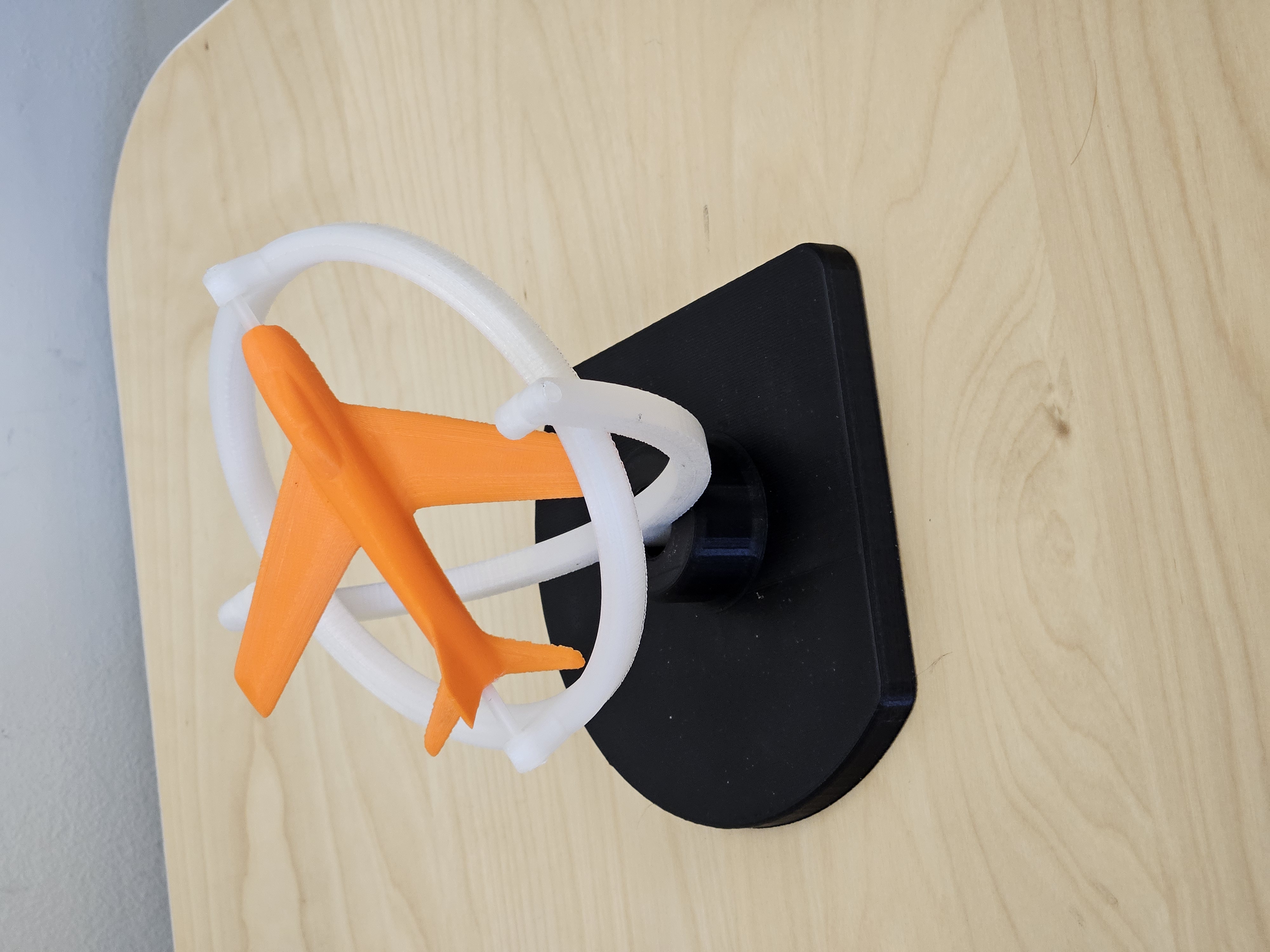 Euler angles (Yaw/Pitch/Roll) demonstration gimbal / jet fighter desk ...