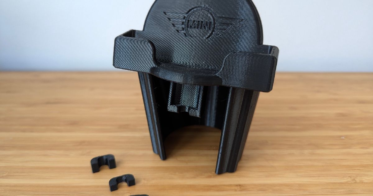 Mini Cooper cup holder phone stand by Félix | Download free STL model ...