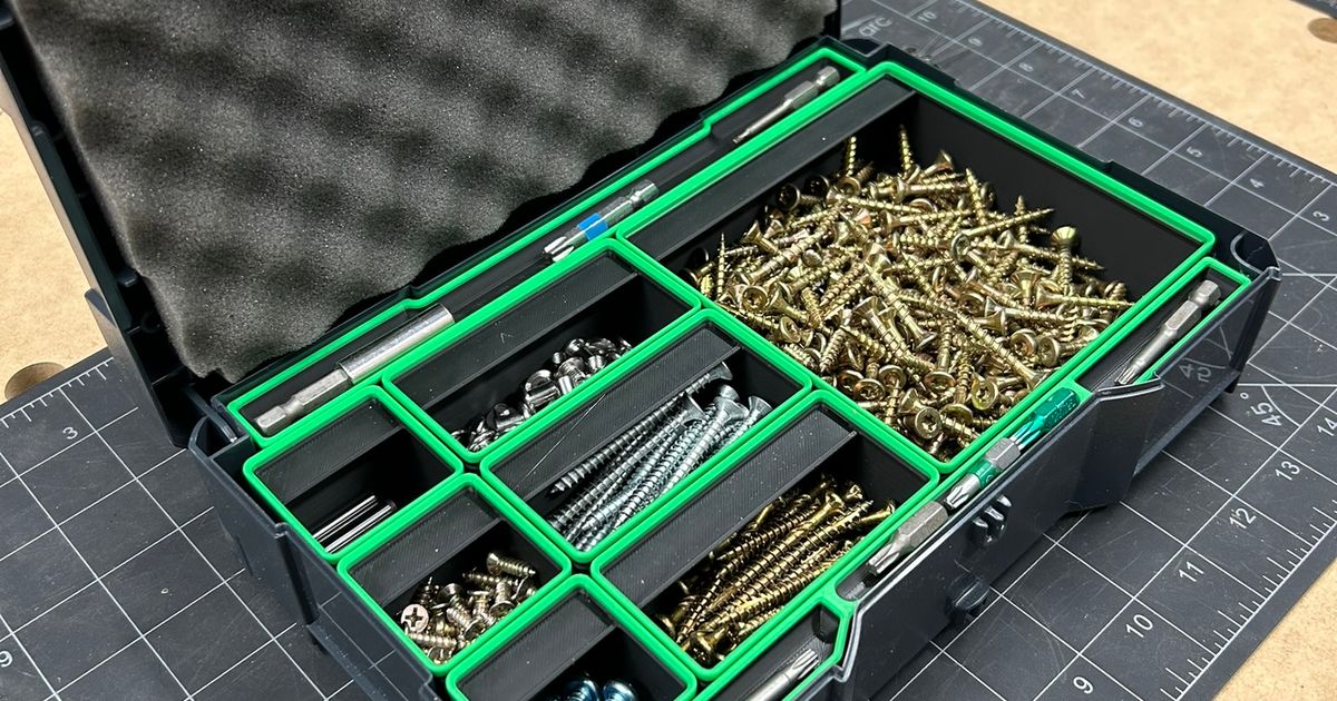 Gridfinity Containers For Mini Systainer by schuyliving | Download free ...