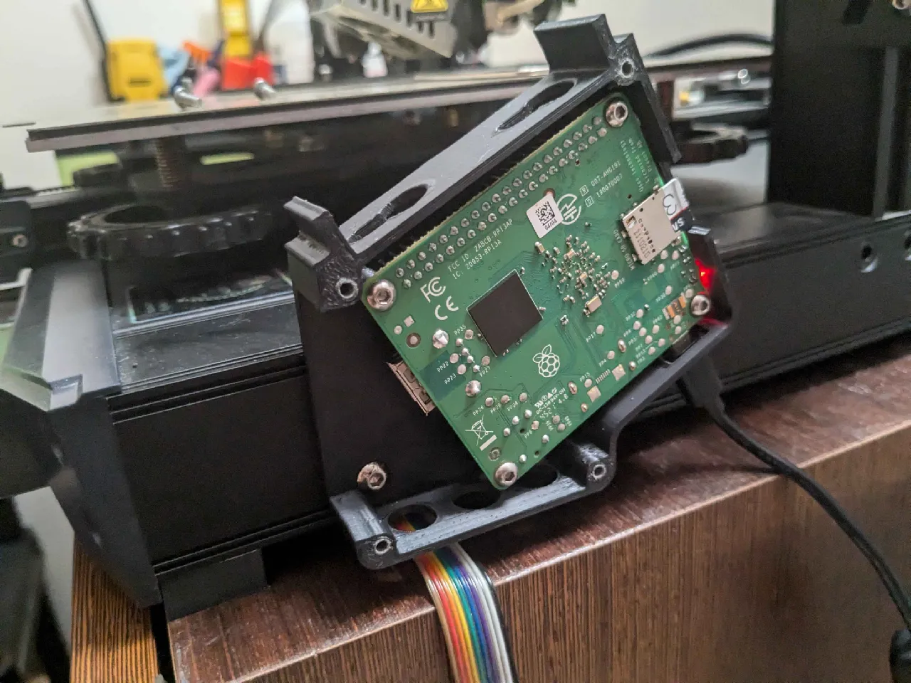 Ender 3 S1 Display Mount with Raspberry PI 3A Case by Cherry Bomb ...