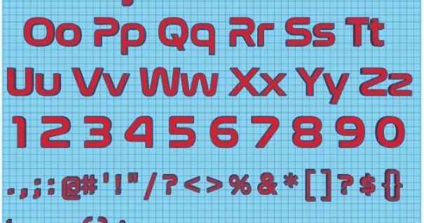 NASA/Space Agency Font Text (Complete) von Space_Gal | Kostenloses STL ...