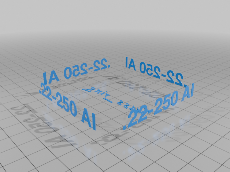 .22-250 AI Stacking Loading Block by brass_ring | Download free STL ...