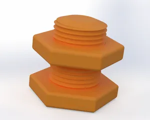 Bolt and Nut as fidget toy by CounterFun | Download free STL model ...