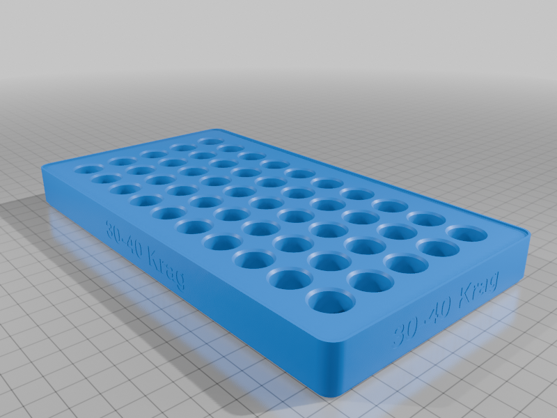 30-40 Krag Stacking Loading Block by brass_ring | Download free STL ...