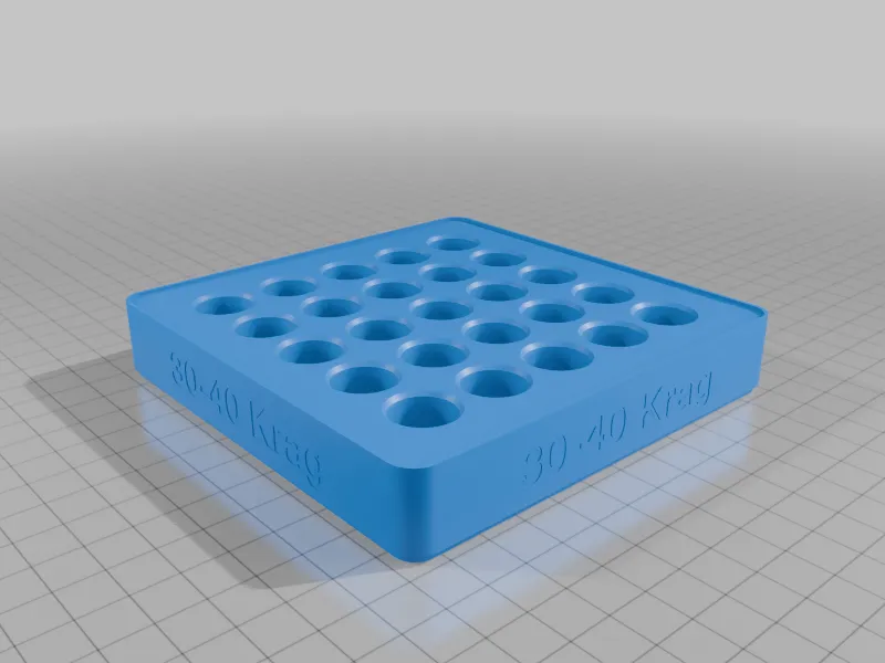 30-40 Krag Stacking Loading Block by brass_ring | Download free STL ...