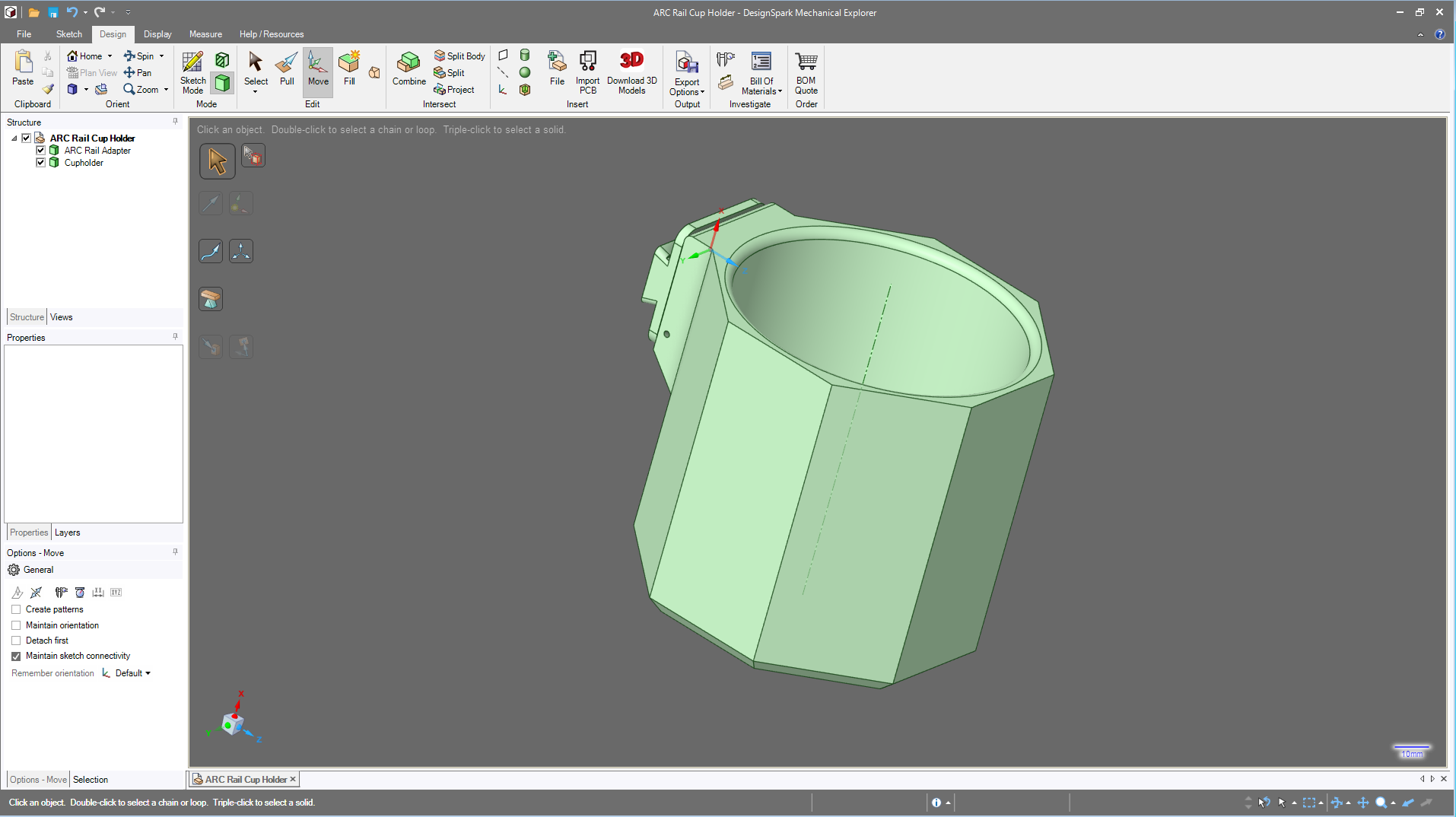Arc Rail Cup Holder by Nobodytoyou ! | Download free STL model ...