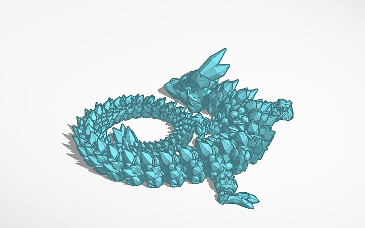 Articulated Crystal Dragon by SonnyTheFlash | Download free STL model ...