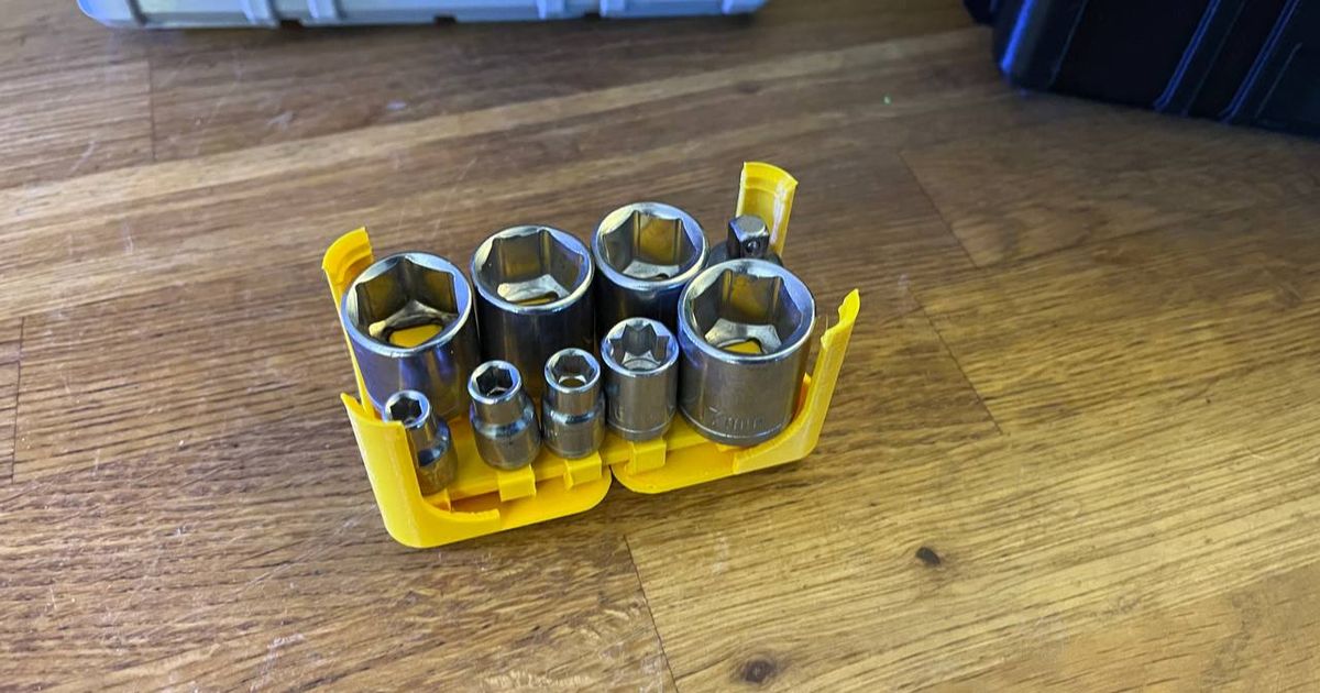 Gridfinity socket holder dual rail by Casper van Elteren | Download ...