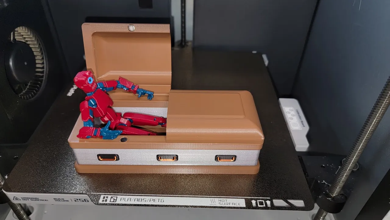 Double Lid Casket with magnetic latches, perfect size for Dummy 13 by ...