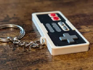 NES controller keychain by Zoltan | Download free STL model ...