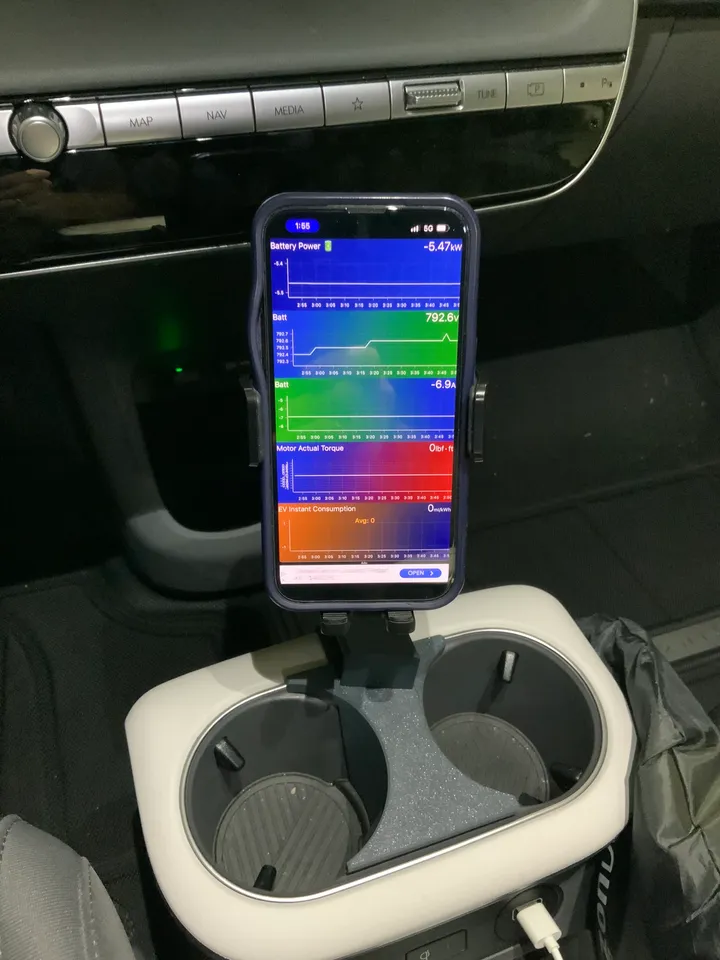 Center Console Phone Holder/Mount for Hyundai Ioniq 5 by EcoDad ...