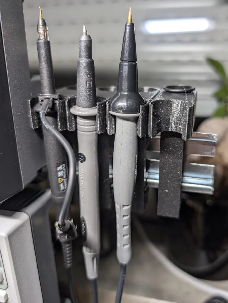 DIN rail probe holder by steve | Download free STL model | Printables.com