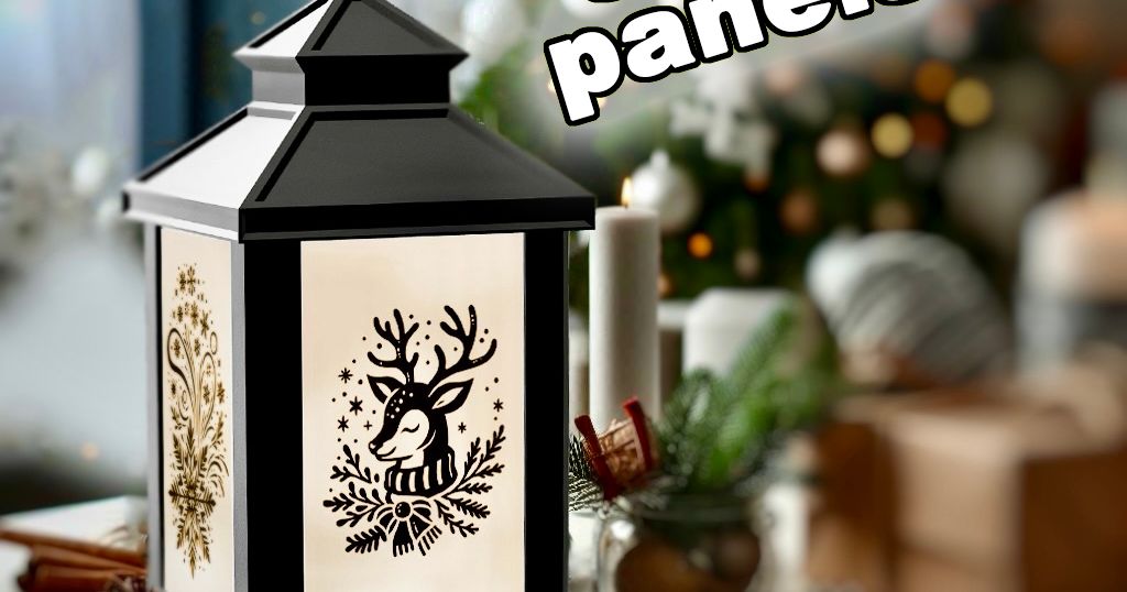 Christmas Tealight Lantern with Swappable Light Panels by MM3D Workshop | Download free STL ...