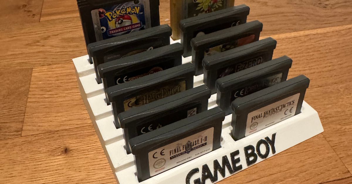 GameBoy Cartridge Stand by Plastikschmiede | Download free STL model ...