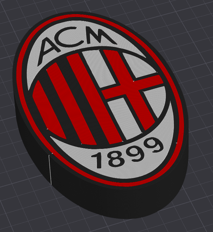 Ac Milan Logo por Keko | Descargar modelo STL gratuito | Printables.com
