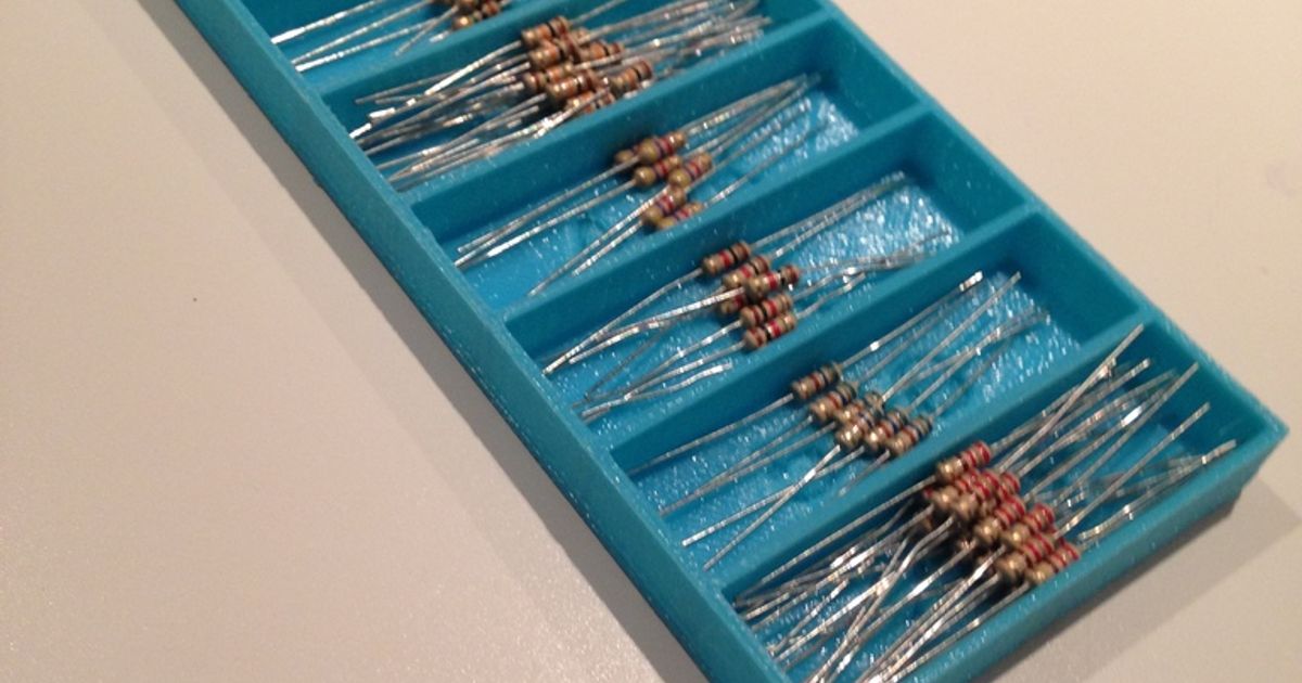 arduino starter kit resistor and diode box by danielyc | Download free ...