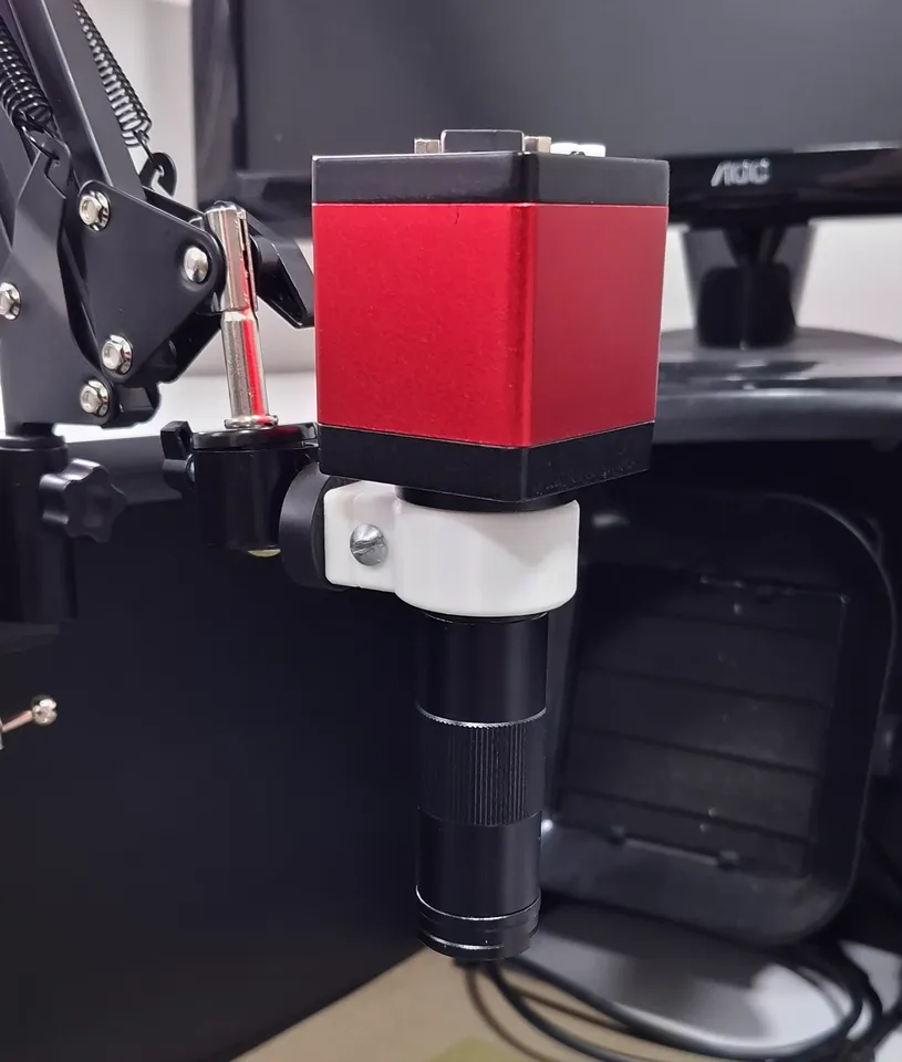 Digital Microscope Support by Diário Maker | Download free STL model ...