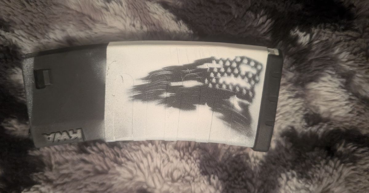 Tattered Flag Stencil (Works With Spray Paint) by ThatOneAirsofter ...