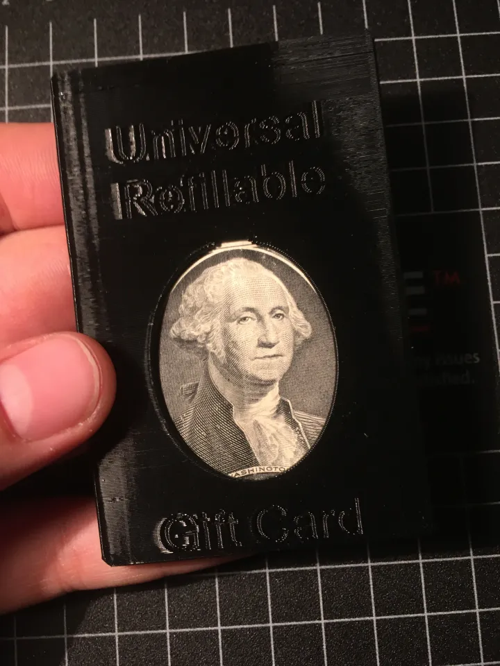 Universal refillable gift card by Cinnamon - Become | Download free STL ...