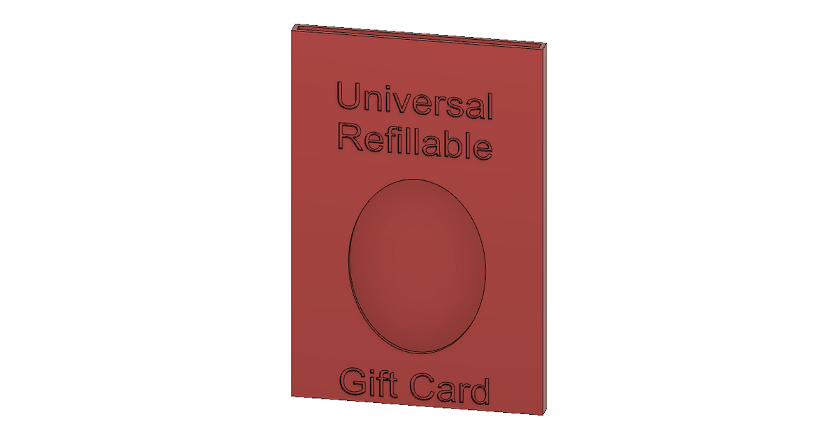 Universal refillable gift card by Cinnamon - Become | Download free STL ...