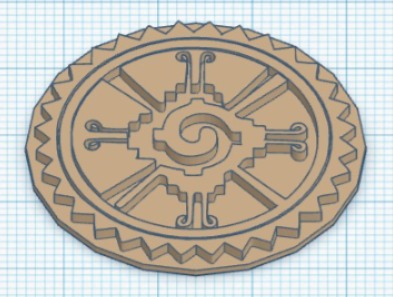 escudo maya by Franck Rey | Download free STL model | Printables.com
