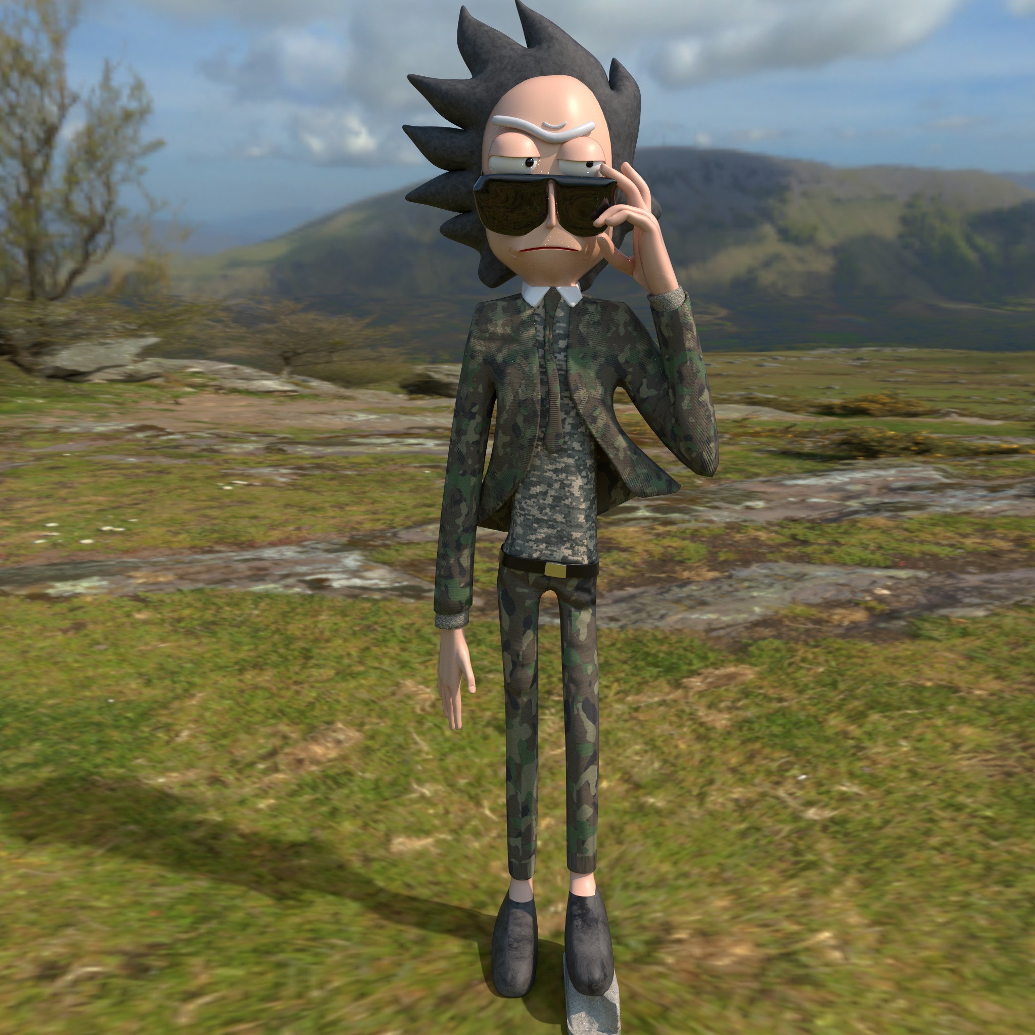 Rick Sanchez [ Rick & Morty ] by Druk CG | Download free STL model ...