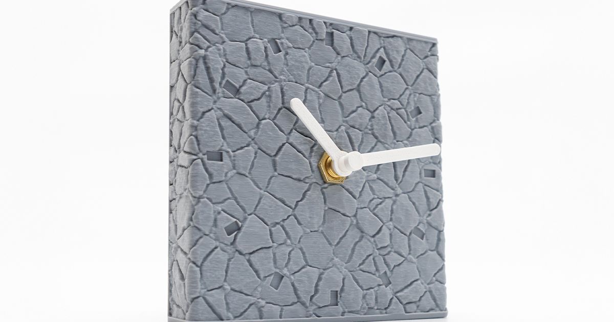 Rough Rock Clock by Bamingo Design | Download free STL model ...