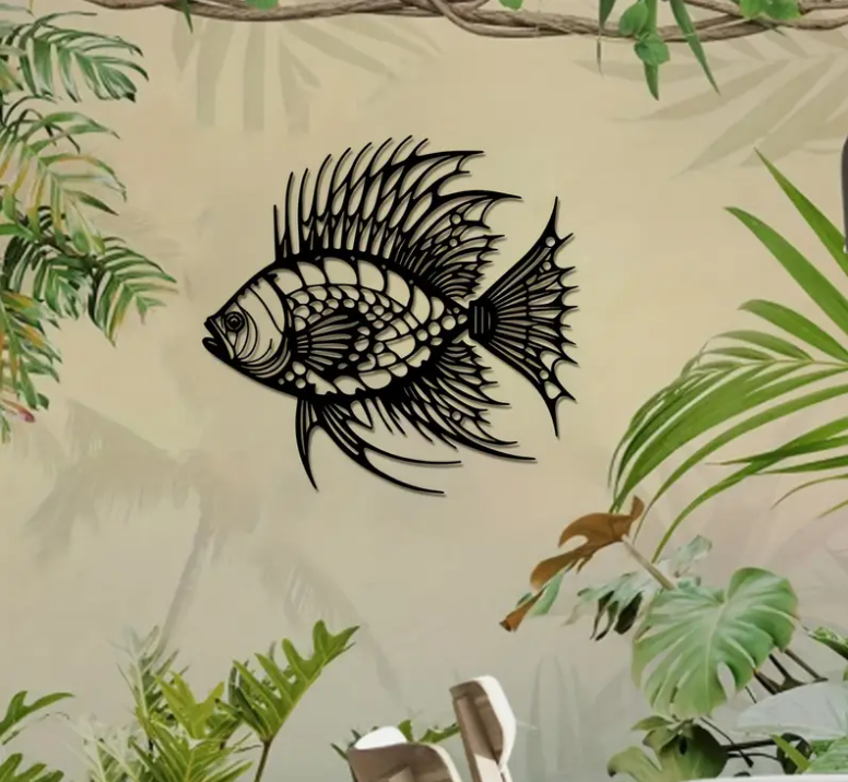 Fishbone Wall Sculpture by Jura Švébiš | Download free STL model ...