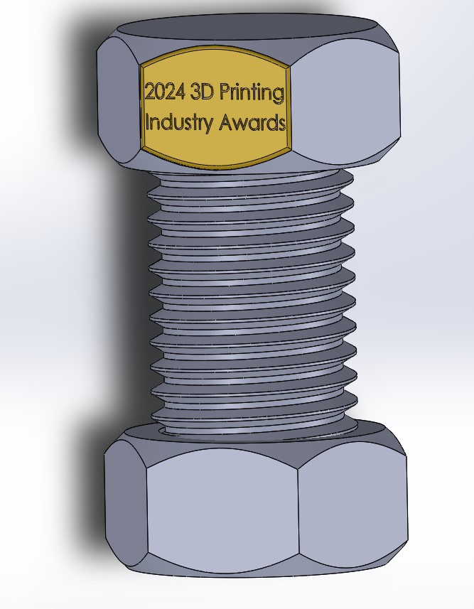 2024 3D Printing Industry Award - Bolt and nut by hanellad | Download ...